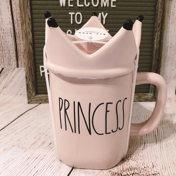 Rae Dunn | Accessories | Rae Dunn Light Pink Princess Mug W Crown ...